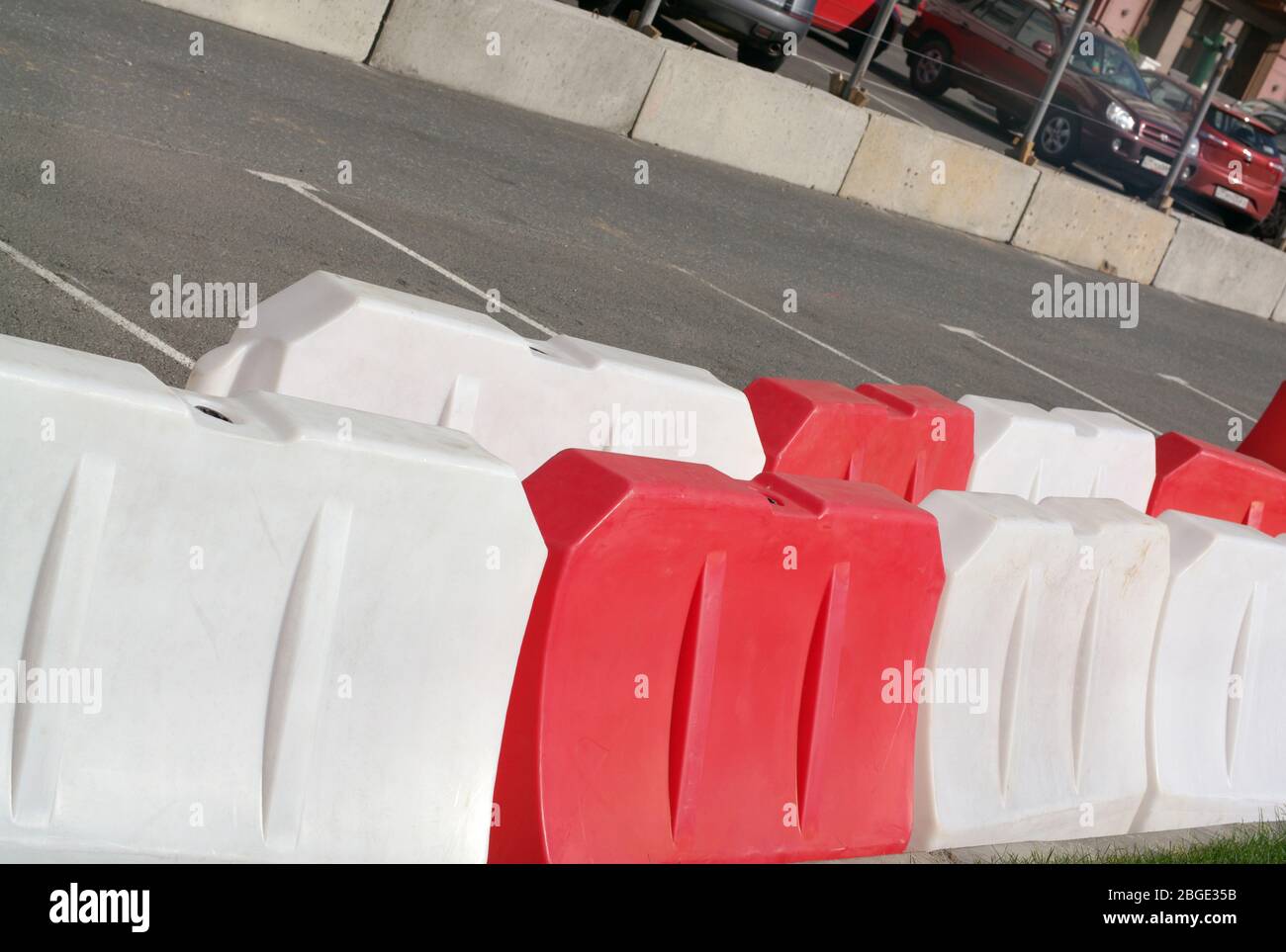 restrictive block on road Stock Photo - Alamy