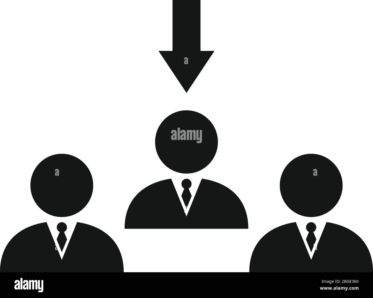 Office fired worker icon. Simple illustration of office fired worker ...