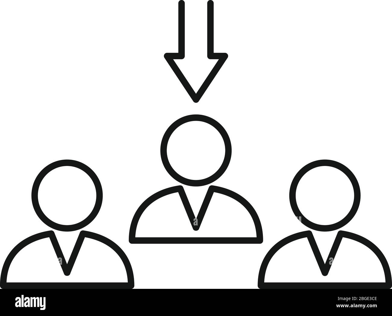 Office fired worker icon. Outline office fired worker vector icon for ...