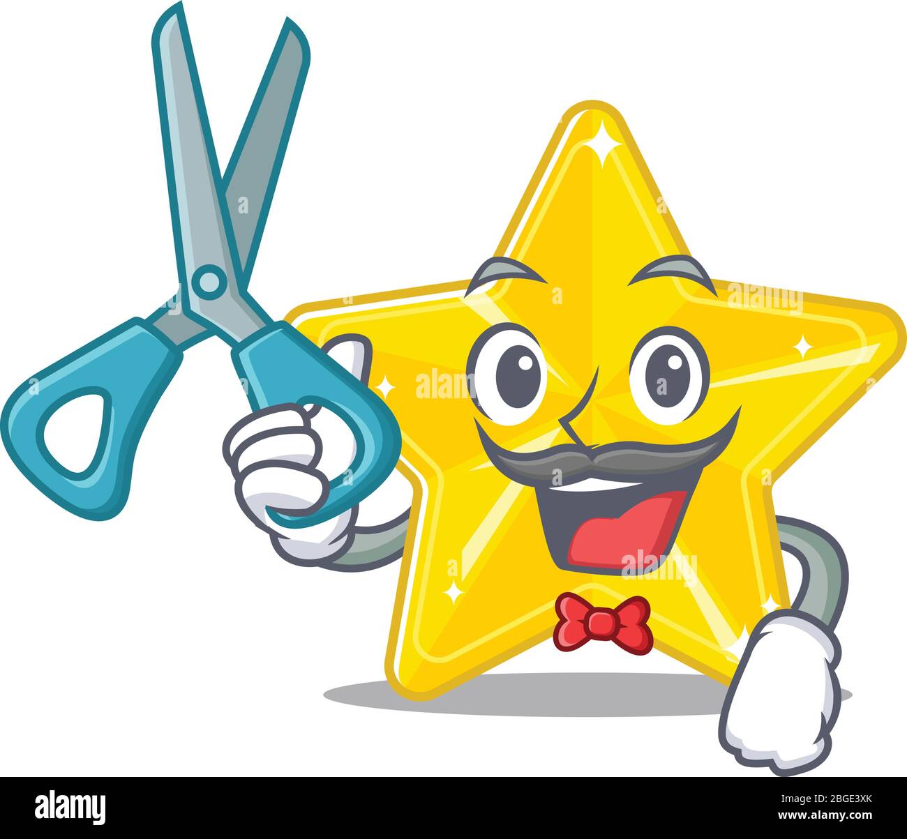 Sporty shiny star cartoon character design with barber Stock Vector ...