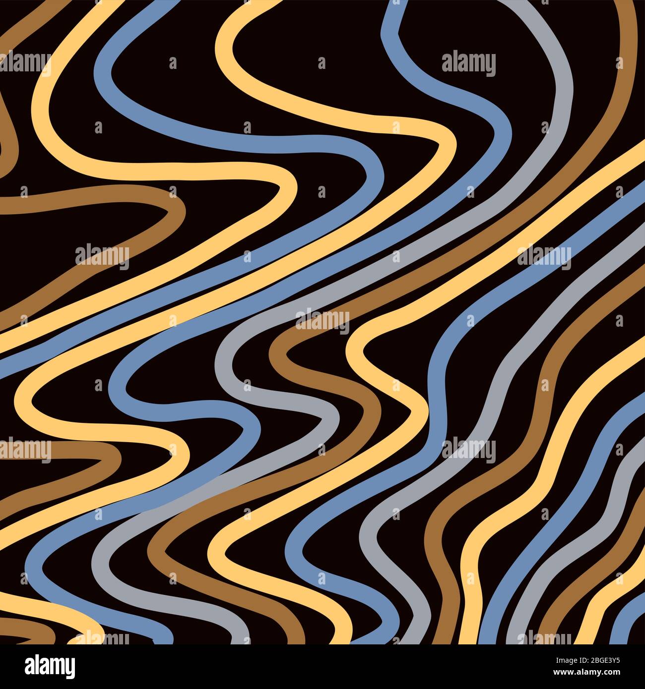 Background with curves, waves and lines. Design template for Brochure ...