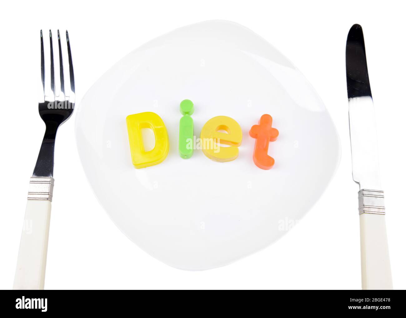 Plate with inscription isolated on white Stock Photo - Alamy