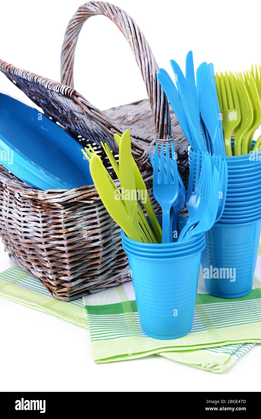 Bright plastic tableware hi-res stock photography and images - Alamy