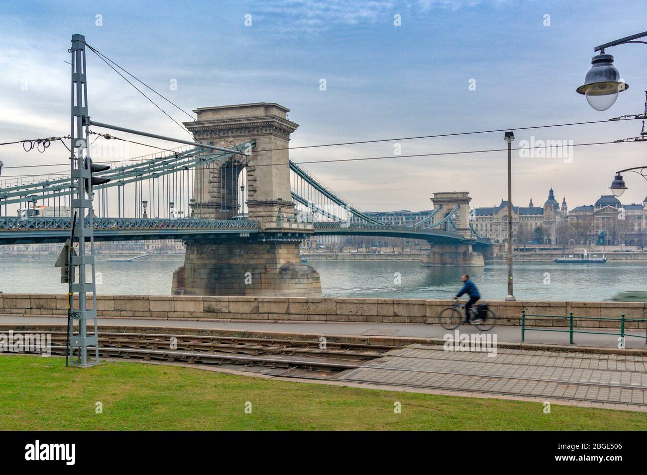 The Széchenyi Chain Bridge in Budapest, Hungary Stock Photo - Alamy