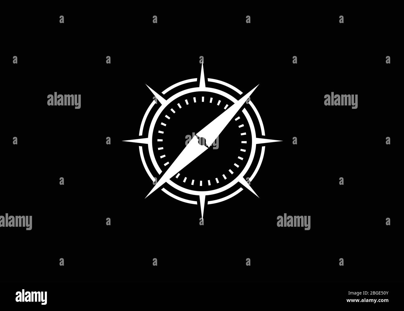 Creative Compass Concept Logo Design Template. Compass Logo sign and ...