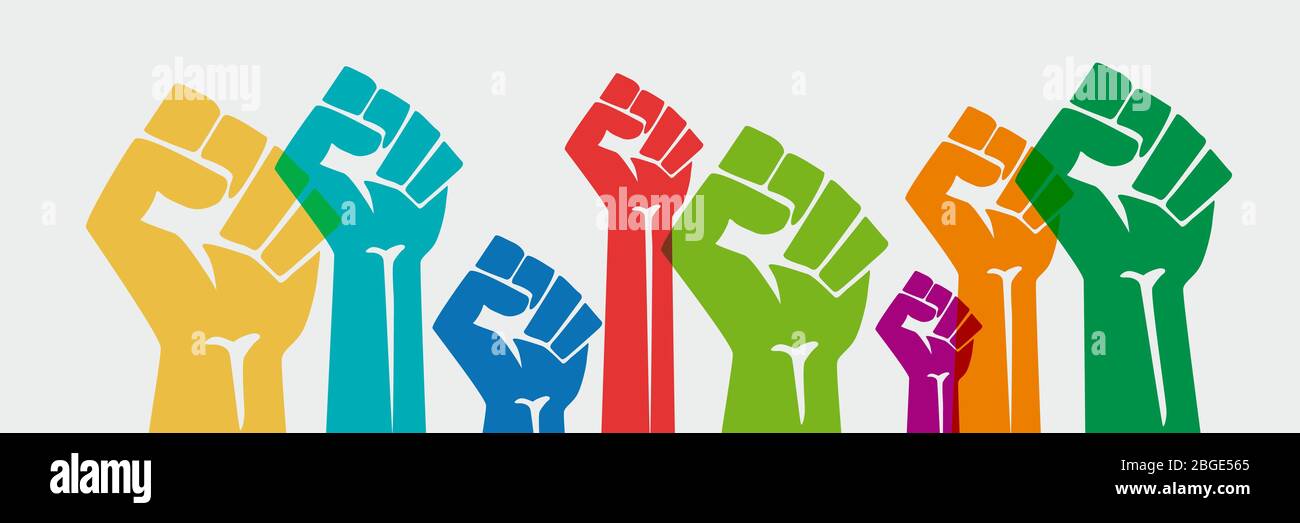 Protesters opposed Stock Vector Images - Alamy