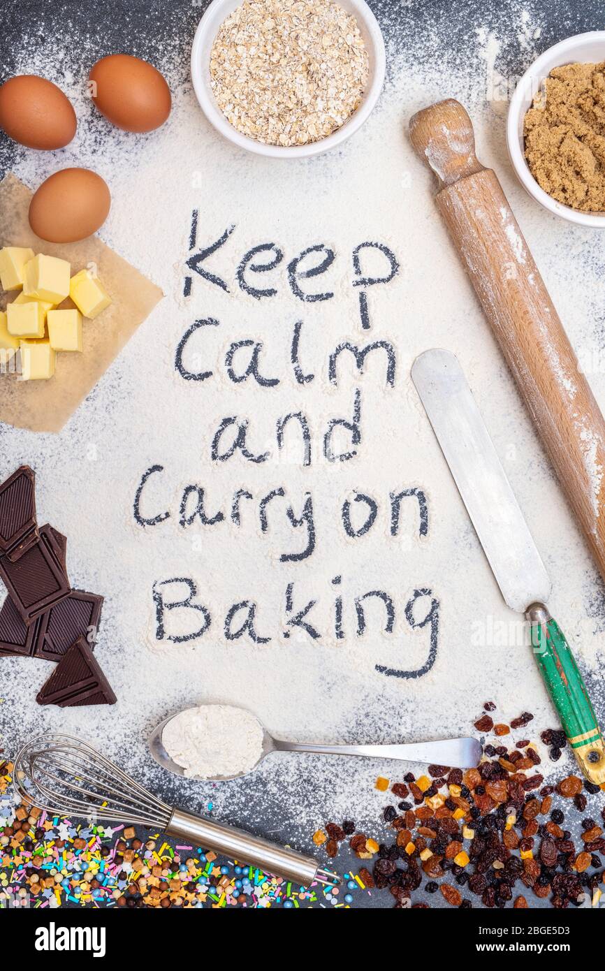 Keep calm and carry on baking hi-res stock photography and images - Alamy