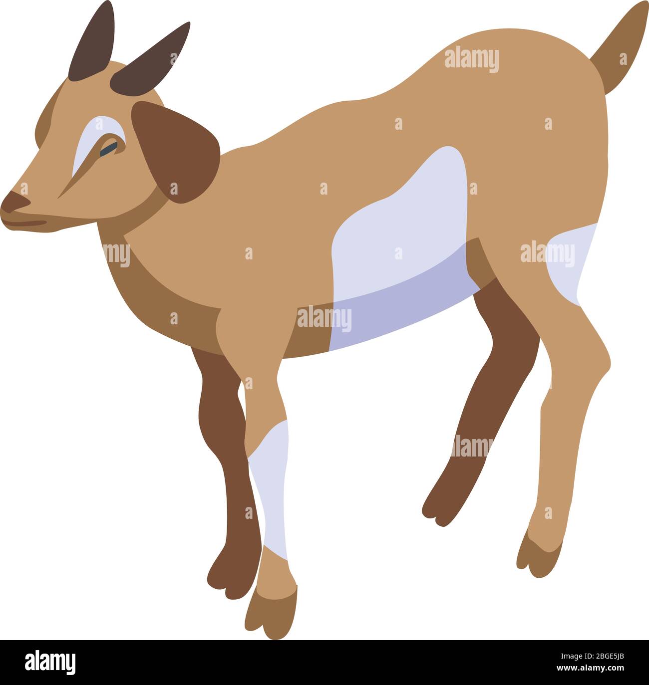Side view of goat Stock Vector Images - Alamy