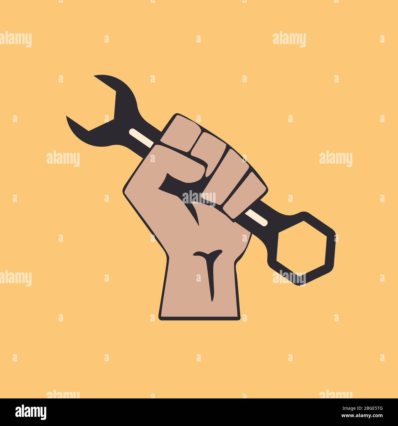 Political poster workers revolution Stock Vector Images - Alamy