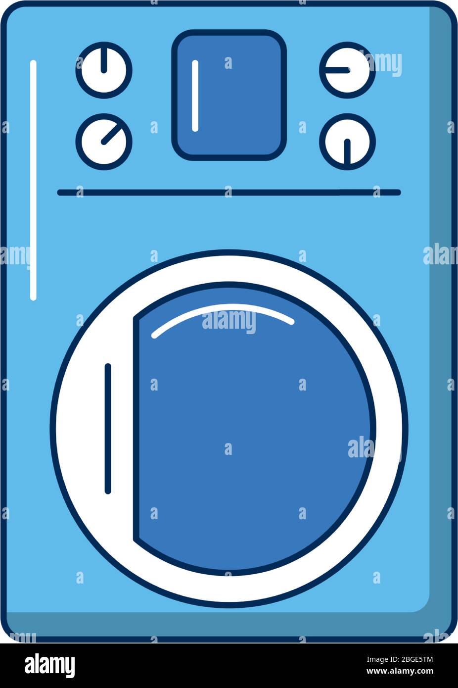 washing machine appliance isolated icon Stock Vector Image & Art - Alamy