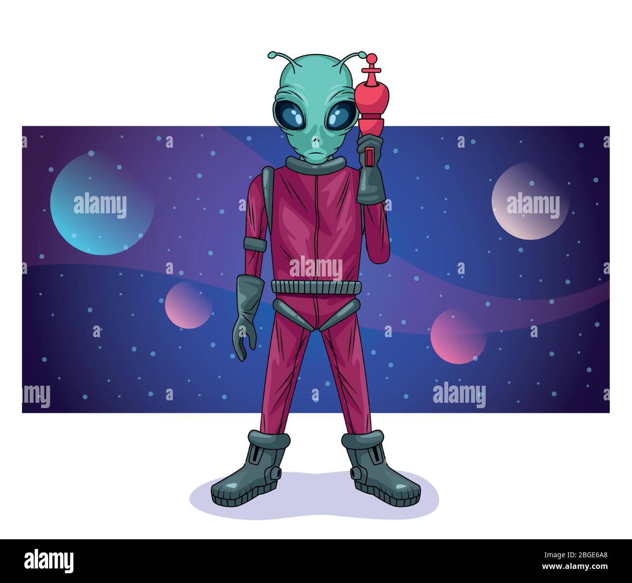 Alien Comic High Resolution Stock Photography and Images - Alamy