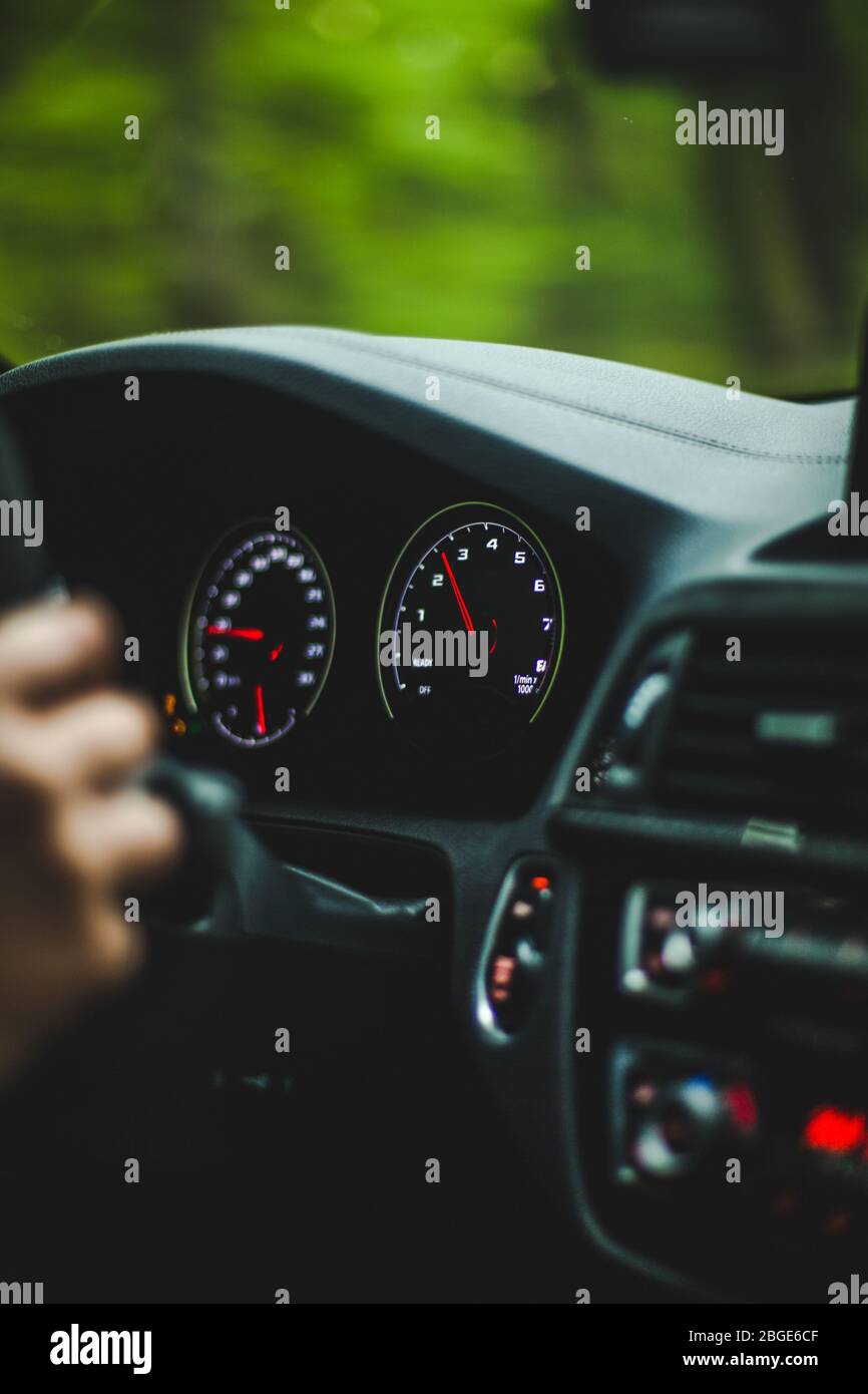 Speedometer tachometer on dashboard hi-res stock photography and images ...