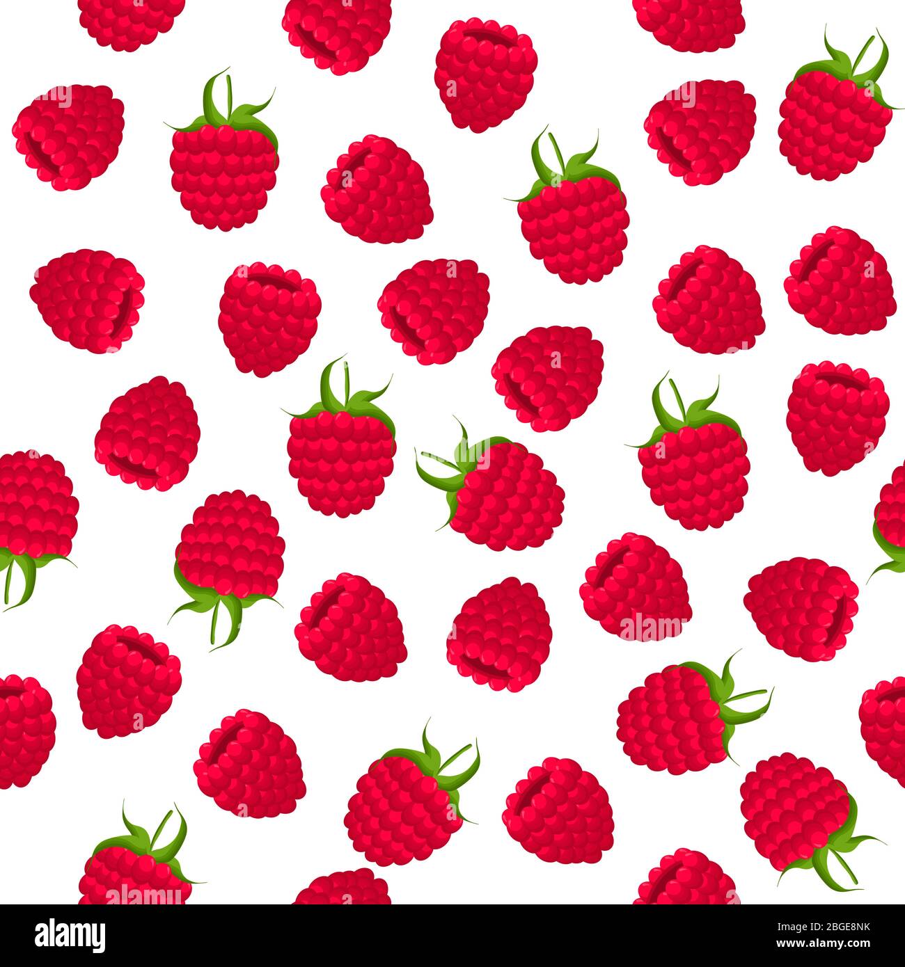 Theme big colored seamless red raspberry, bright berry pattern for seal ...