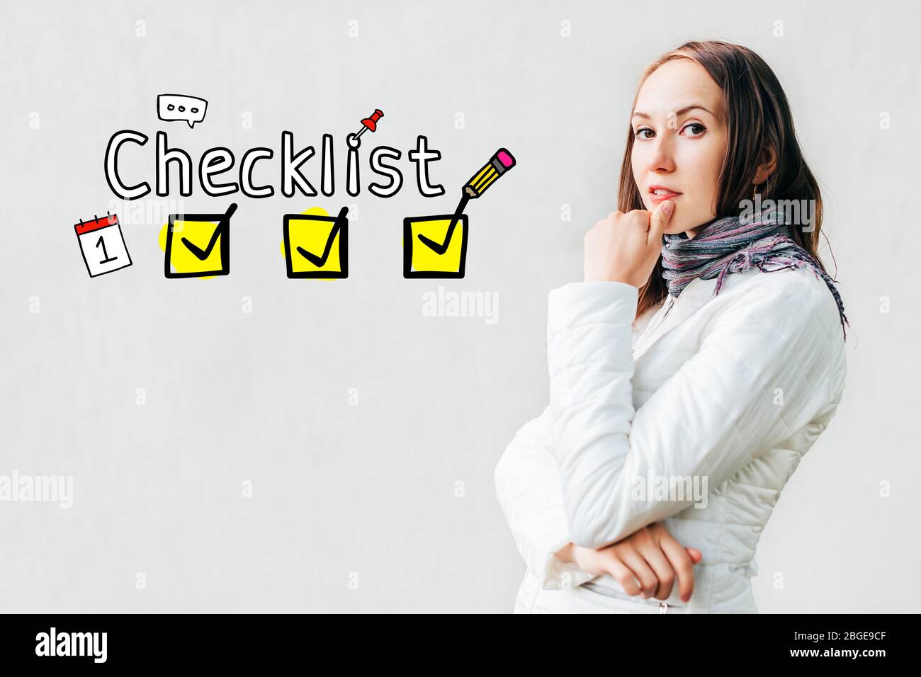 Checklist cartoon hi-res stock photography and images - Alamy