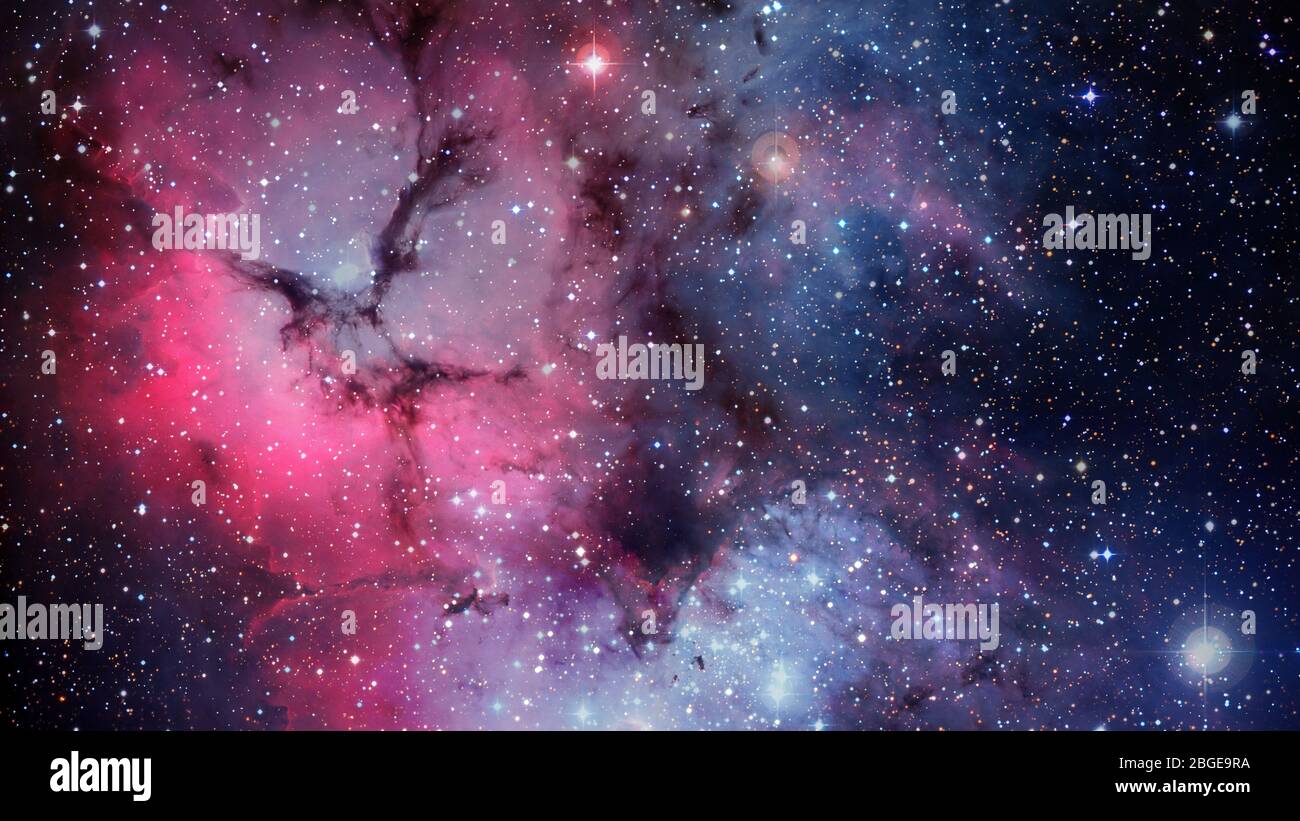 Vivid space nebula - supernova remnant. Elements of this image ...