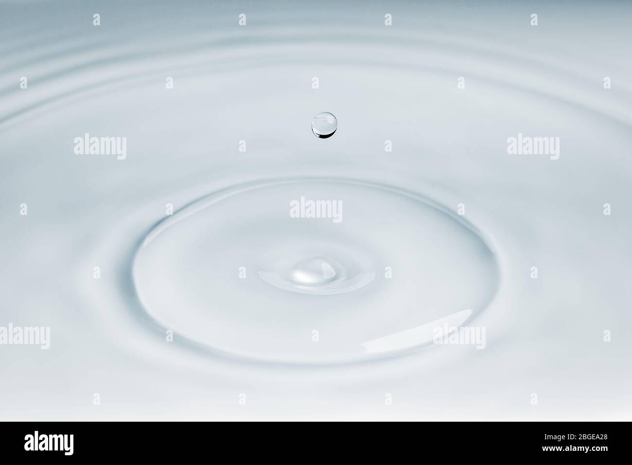 Water droplet falling into pond hi-res stock photography and images - Alamy