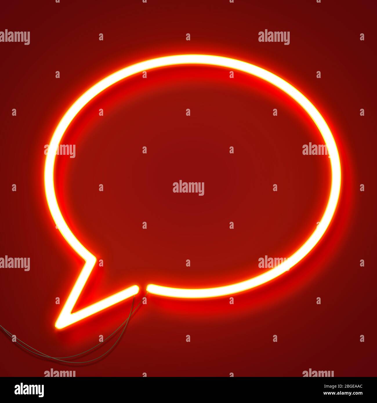 Speech bubble neon hi-res stock photography and images - Alamy