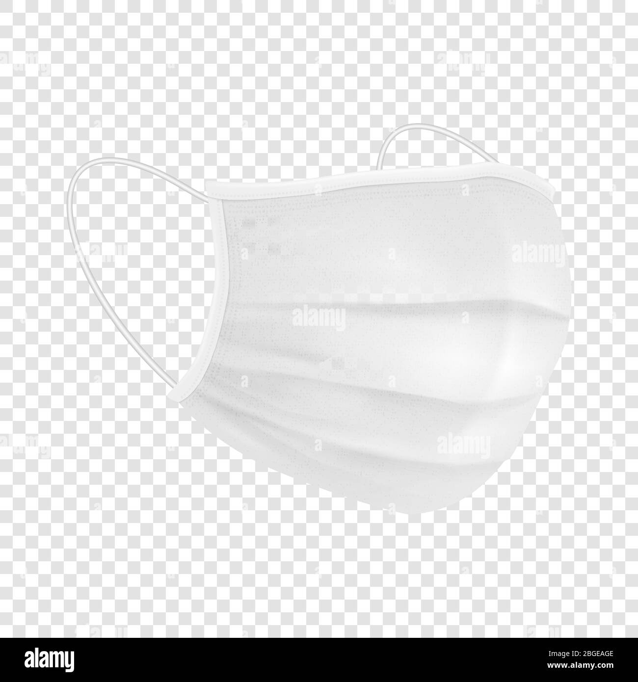 Vector 3d Realistic Blank Disposable Breathing Respiratory Medical ...