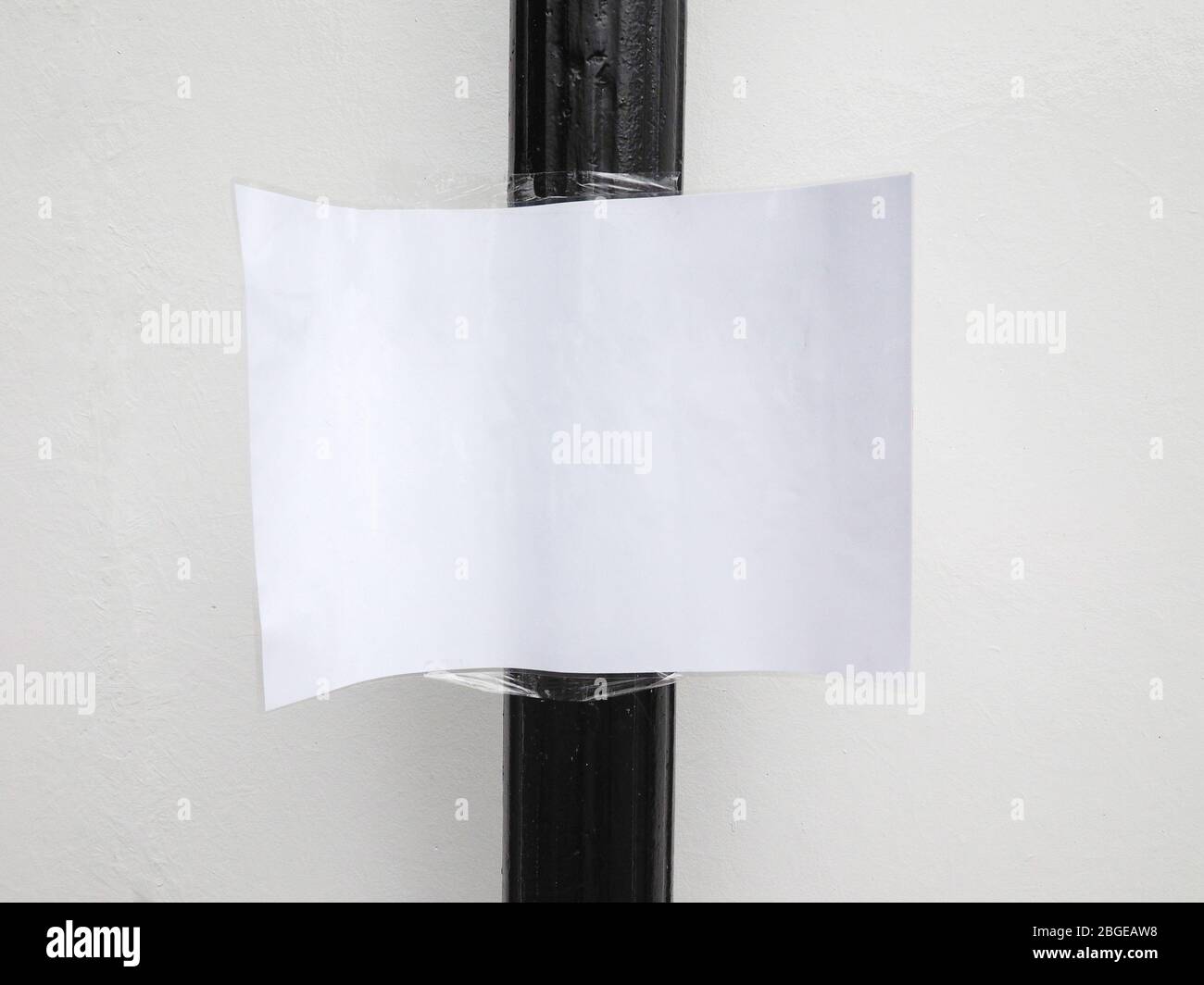 Blank sign with copy space for your own message Stock Photo - Alamy