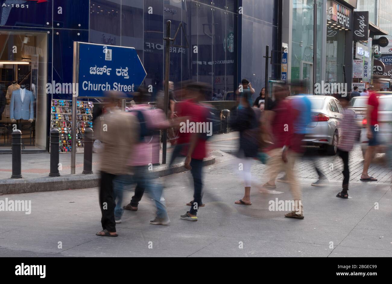 Mg road bangalore hi-res stock photography and images - Alamy