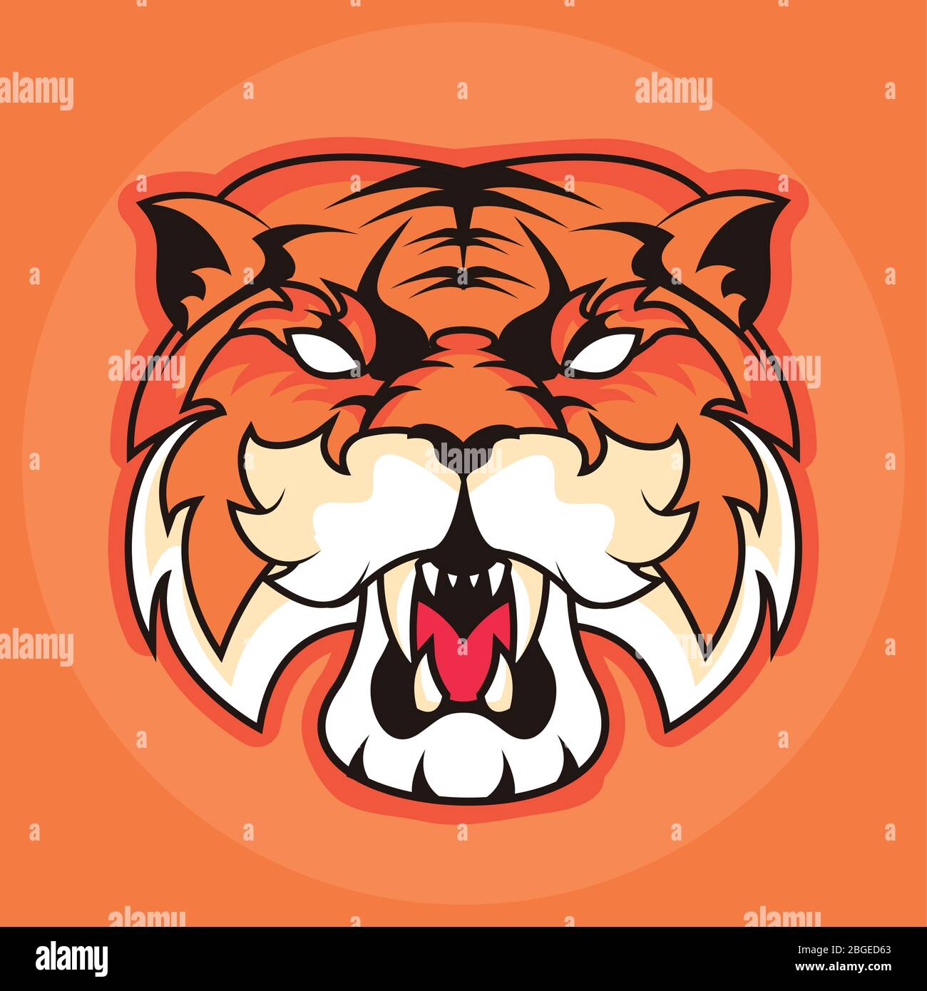 wild tiger spirit creative design Stock Vector Image & Art - Alamy