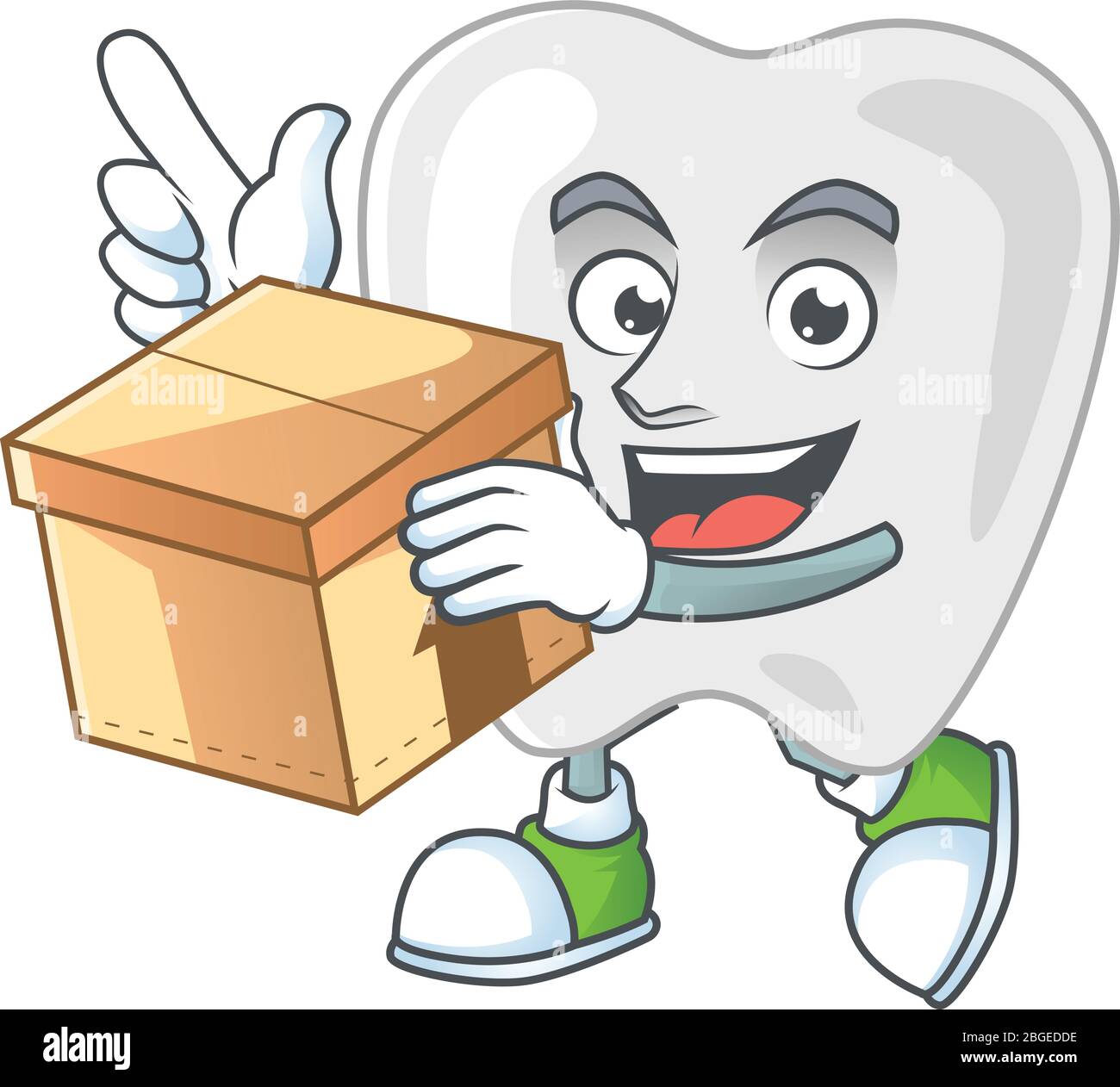 Cartoon character toothbrush pointing hi-res stock photography and ...