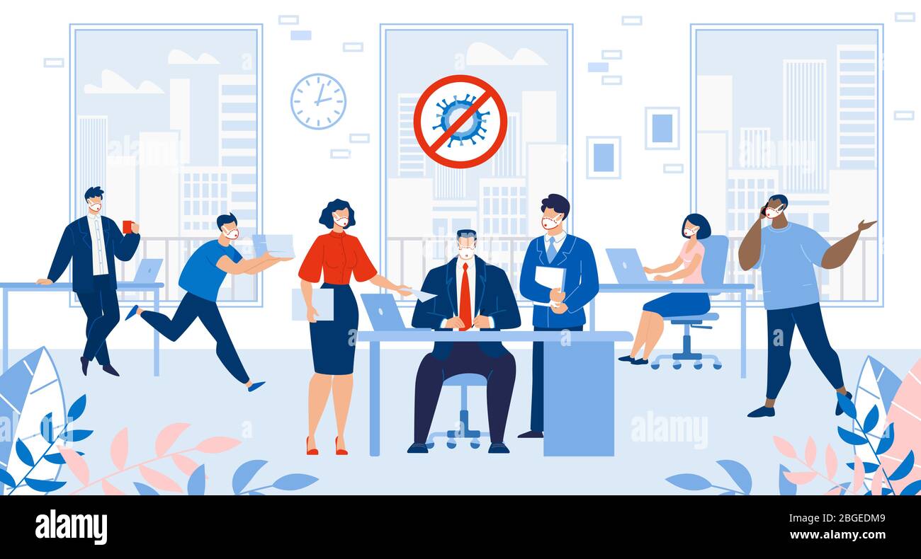 Busy office day Stock Vector Images - Alamy