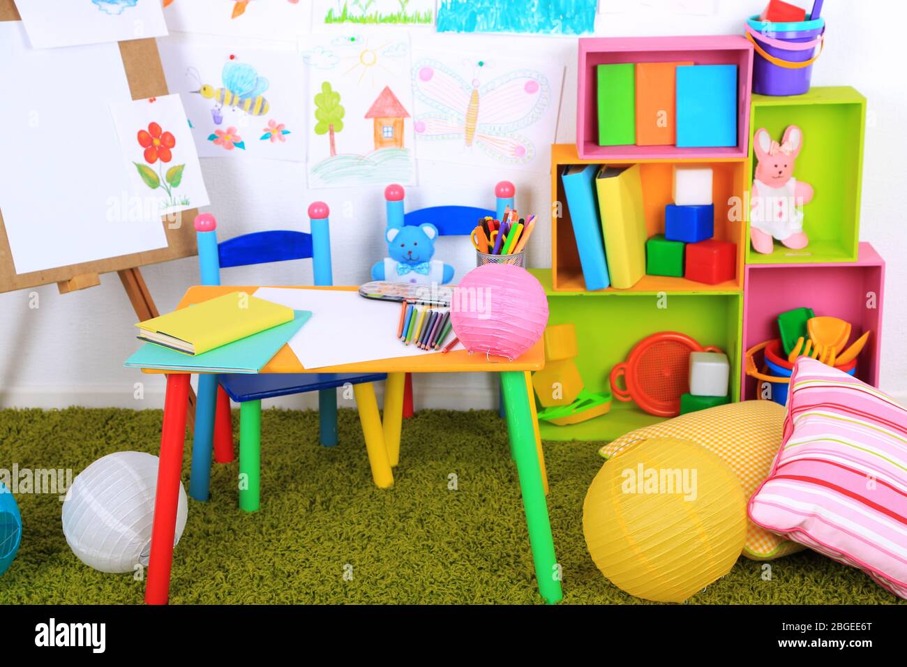 Interior of classroom at school Stock Photo - Alamy