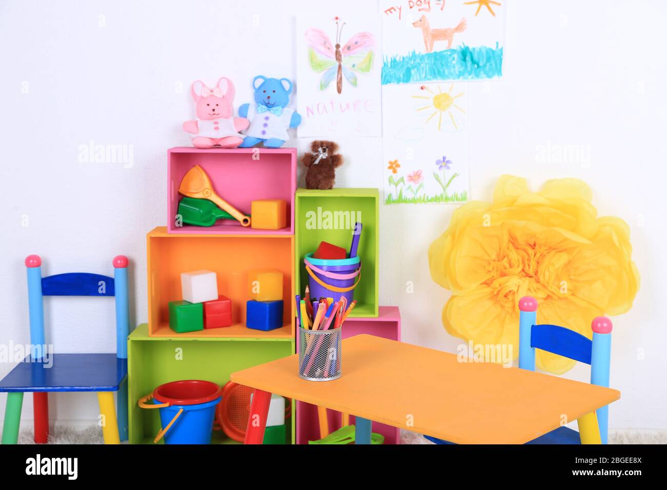 Interior of classroom at school Stock Photo - Alamy