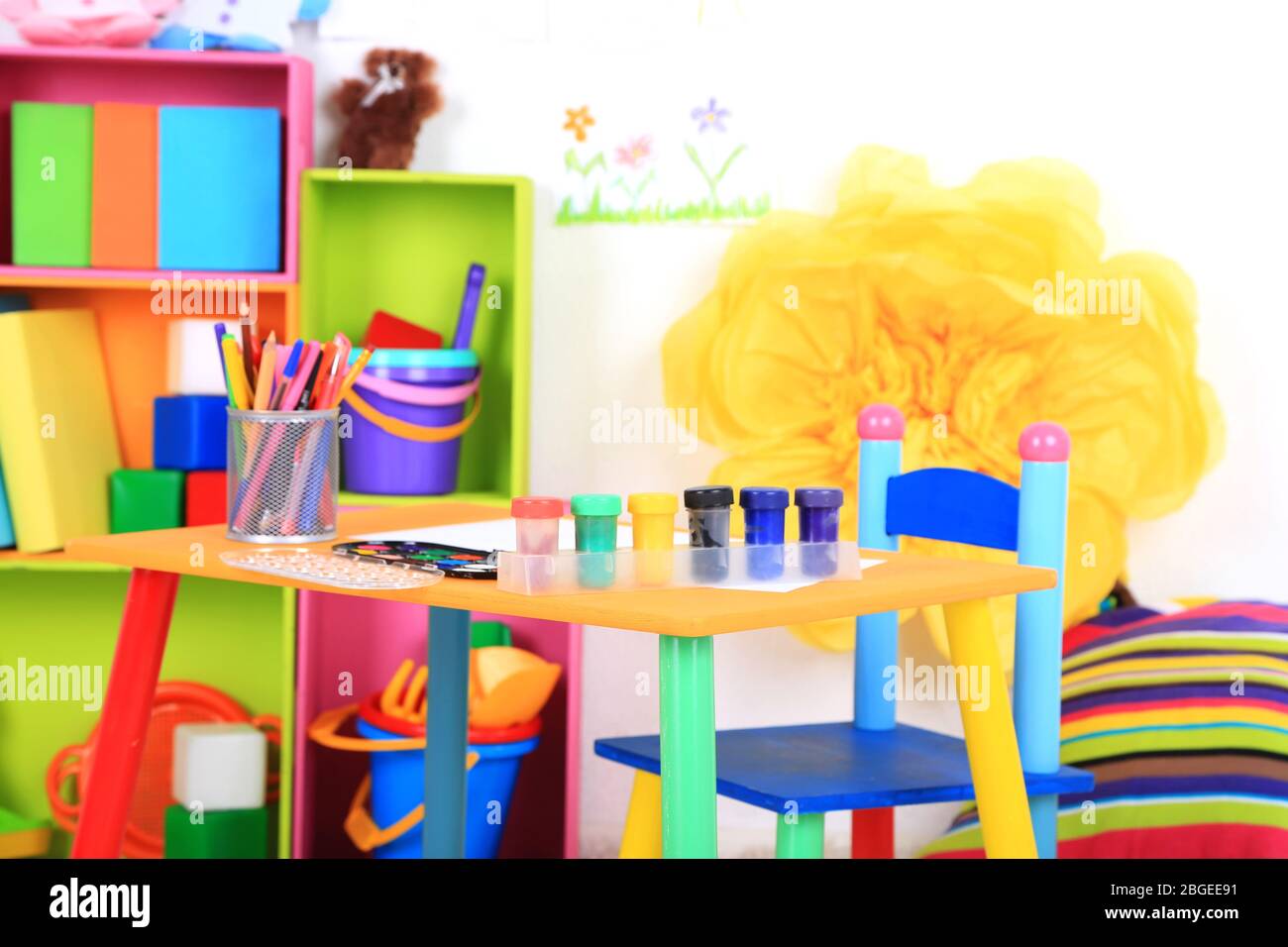 Interior of classroom at school Stock Photo - Alamy