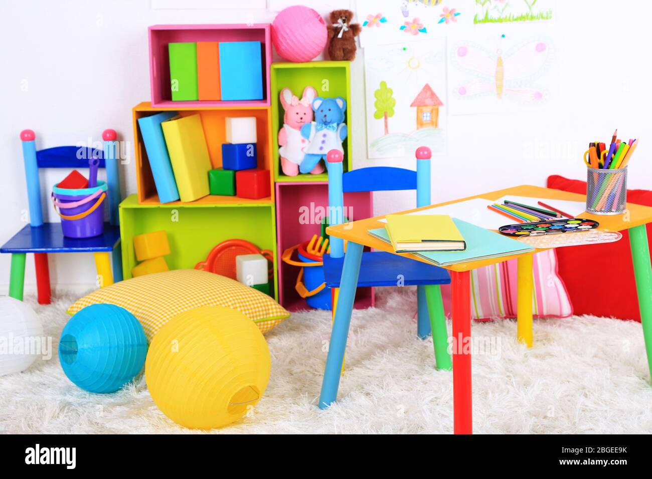Interior of classroom at school Stock Photo - Alamy