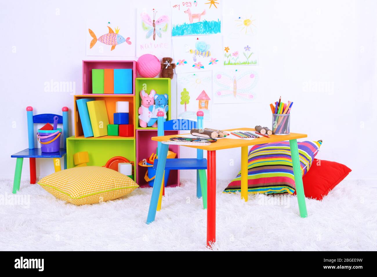 Interior of classroom at school Stock Photo - Alamy