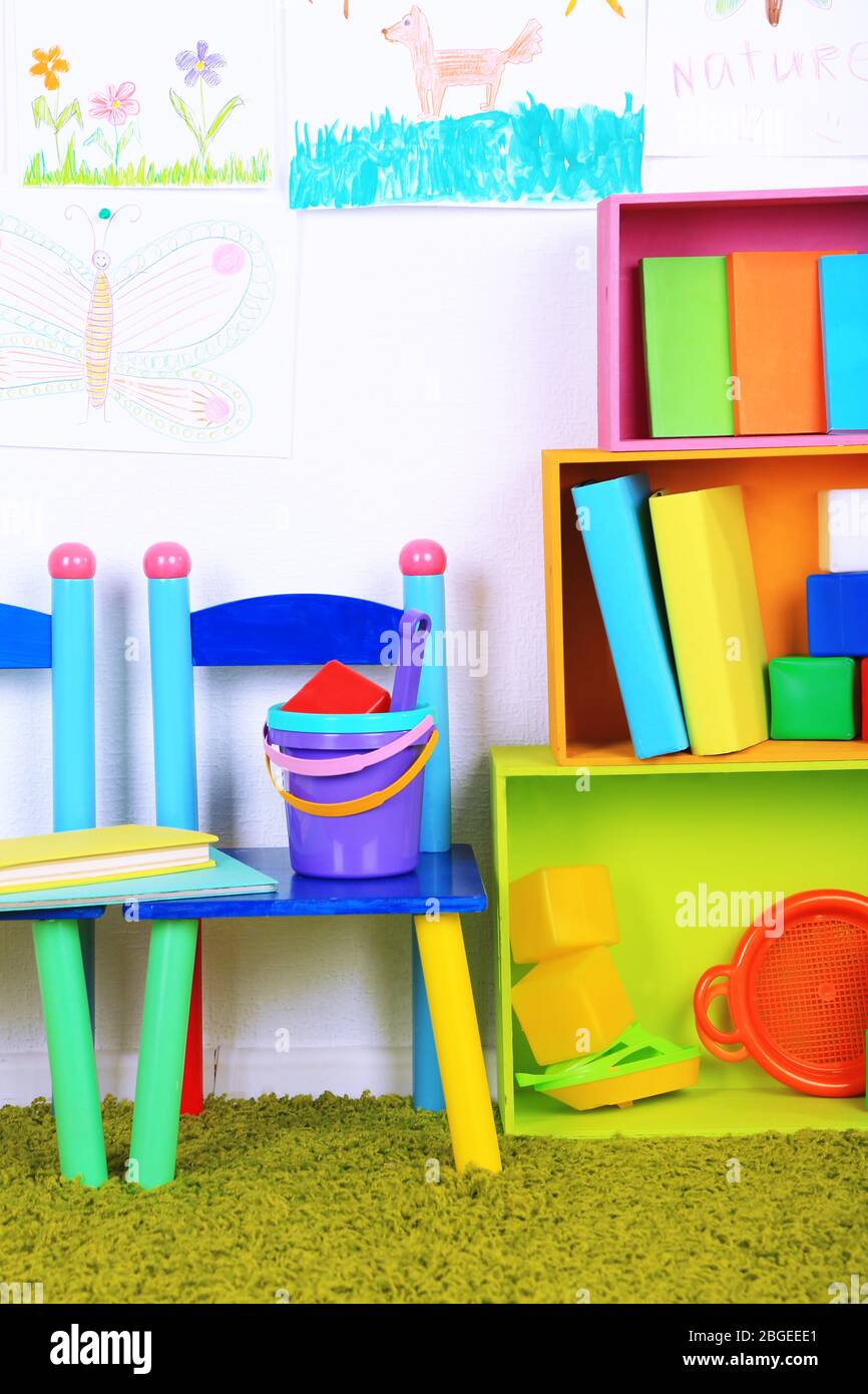 Kindergarten classroom carpet hi-res stock photography and images - Alamy
