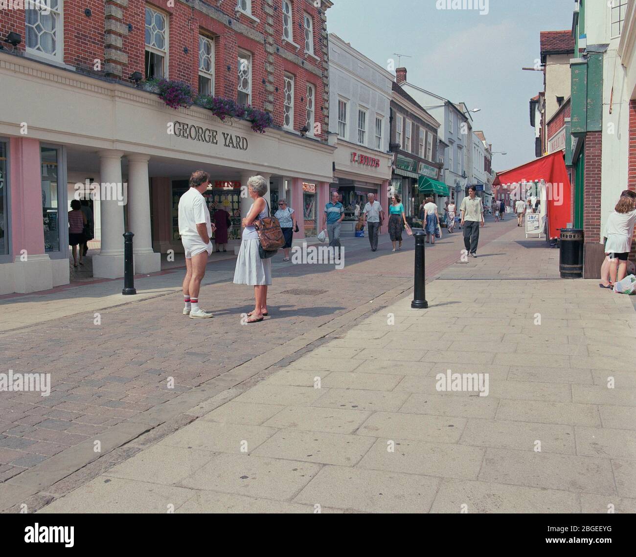 1994, Braintree High Street, Essex, South East England, UK Stock Photo ...