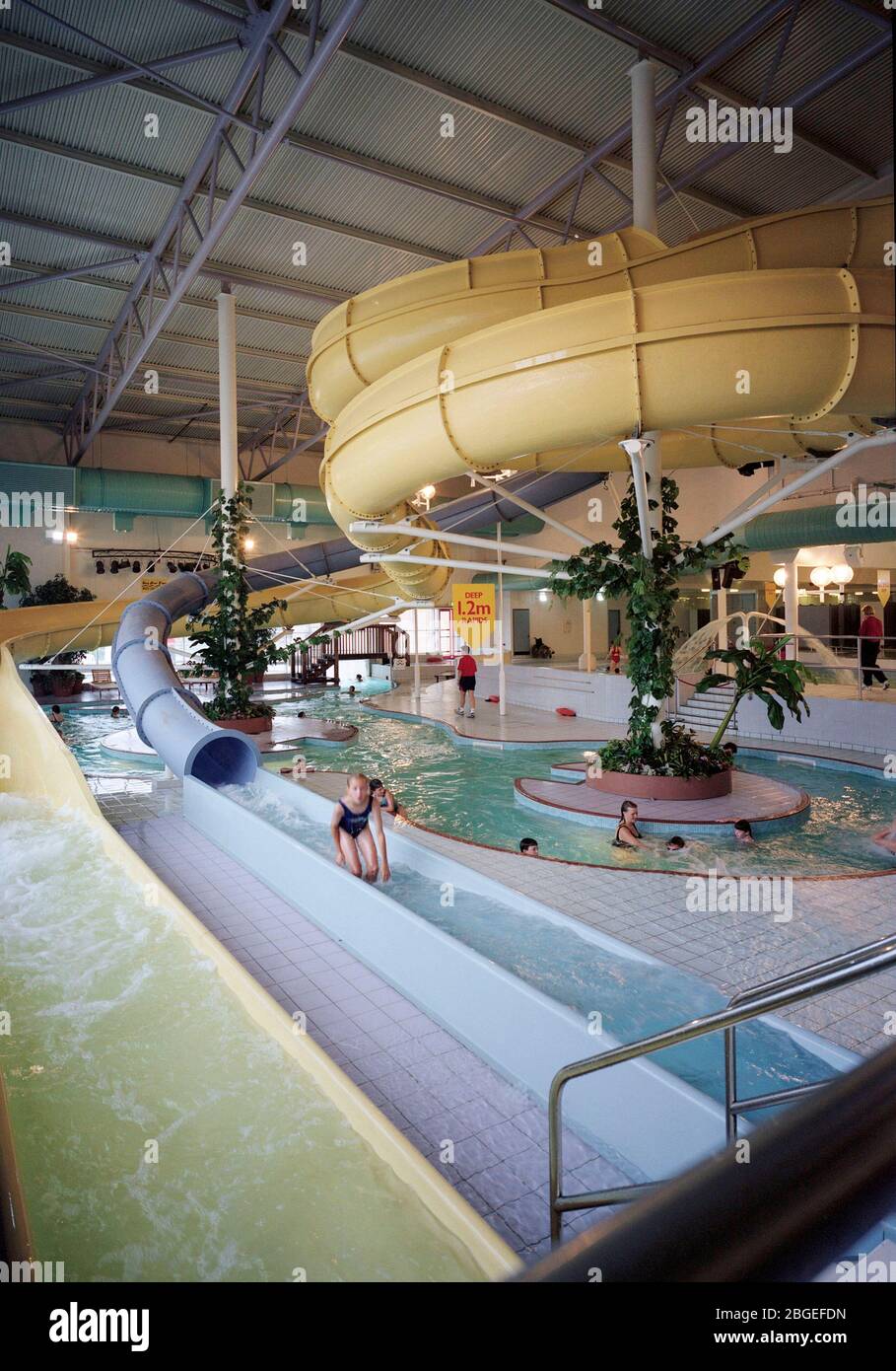 1994, A newly opened Leisure Centre, in Kettering, East England, UK ...