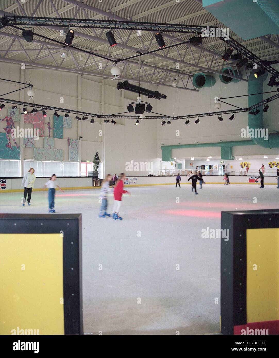 1994, A newly opened Leisure Centre, in Kettering, East England, UK ...