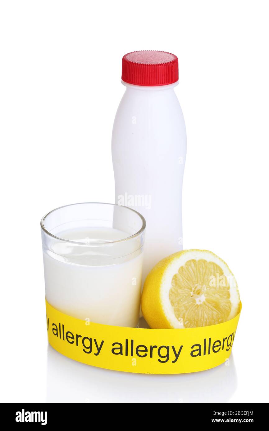 Allergenic food isolated on white Stock Photo - Alamy