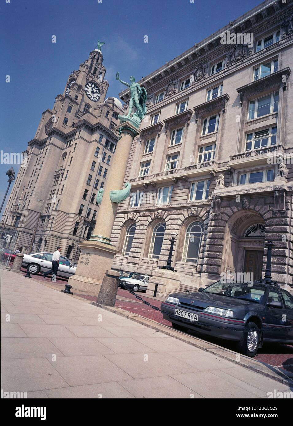 Street scenes in Liverpool, in 1994, Merseyside, north West England, UK ...