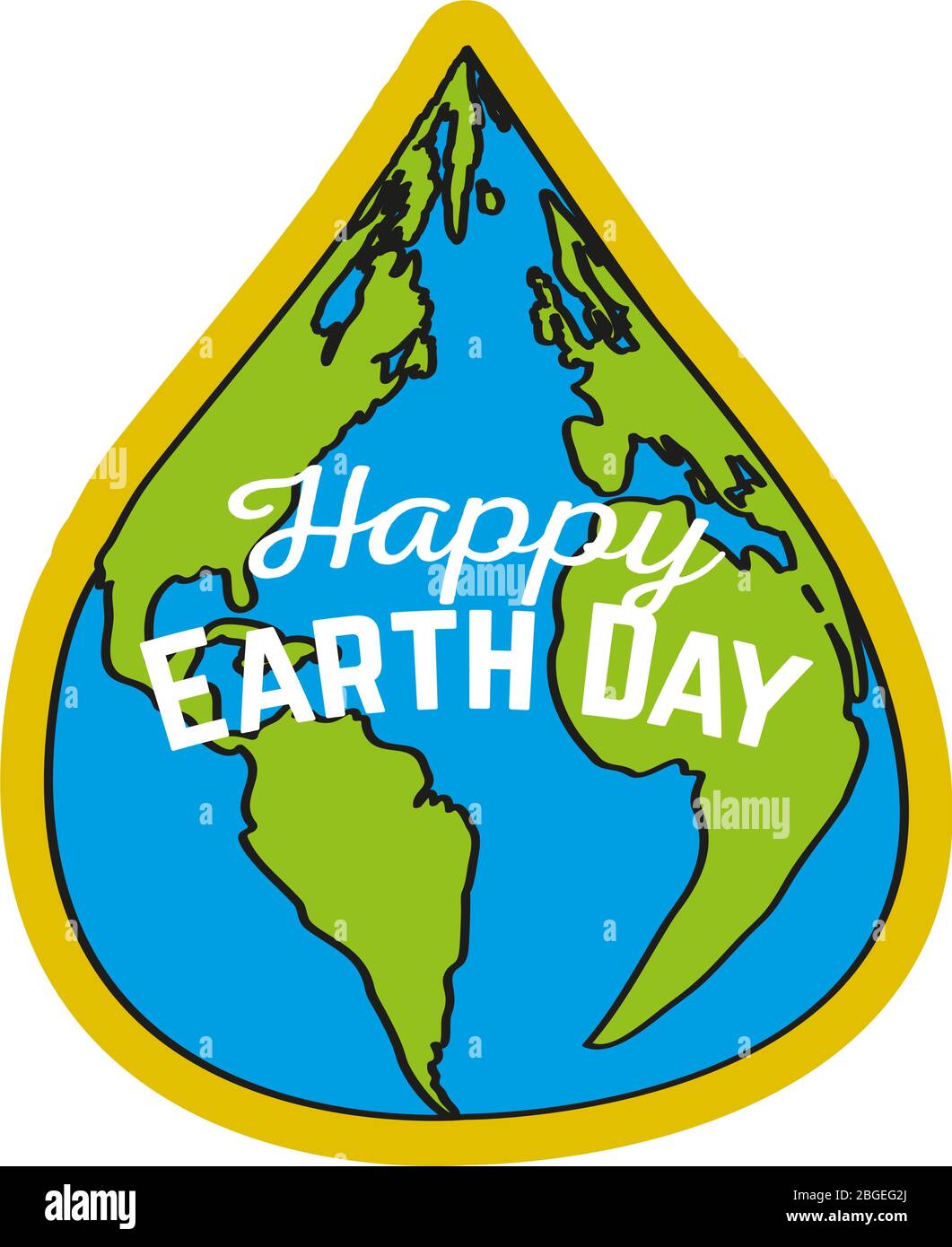 Water day awareness illustration Cut Out Stock Images & Pictures - Alamy