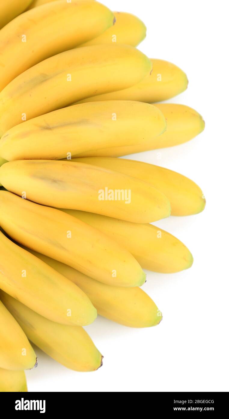 Bunch of mini bananas isolated on white Stock Photo - Alamy