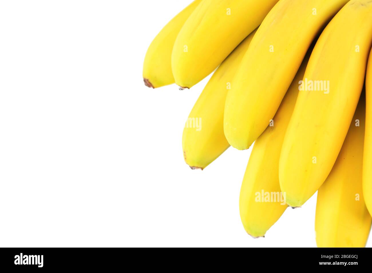 Bunch of mini bananas isolated on white Stock Photo - Alamy