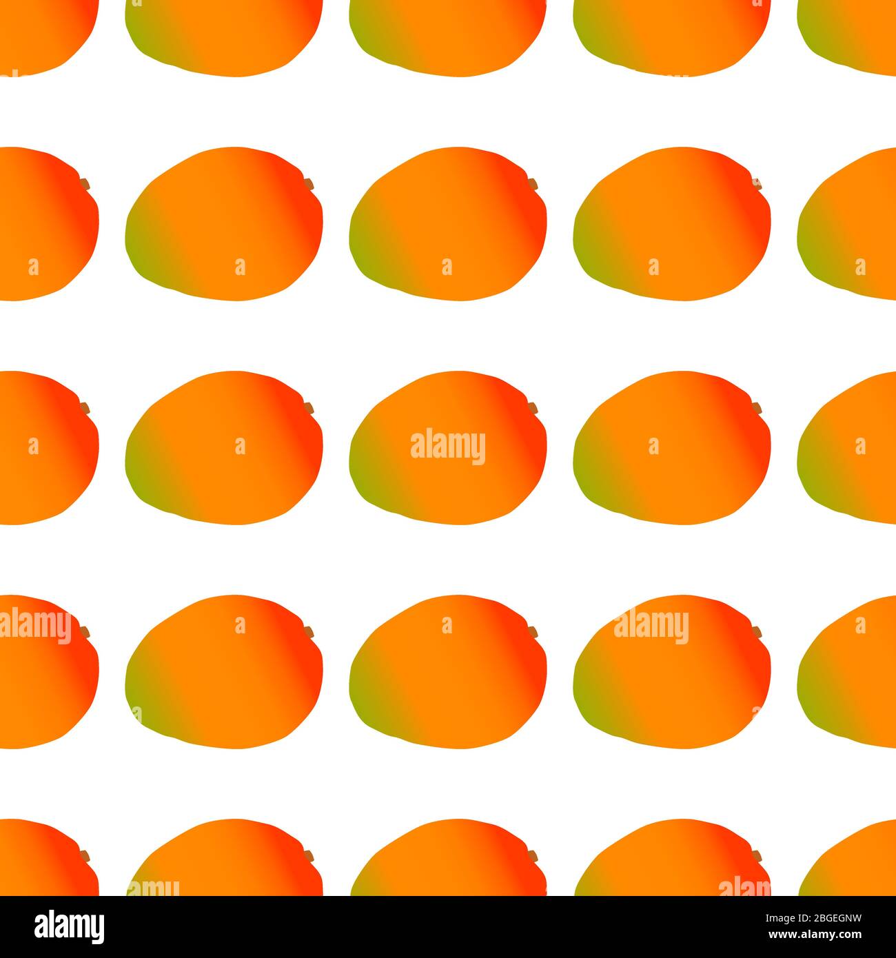 Illustration on theme big colored seamless mango, bright fruit pattern ...