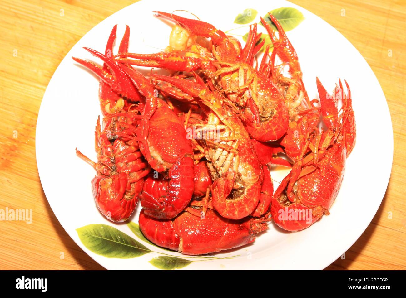Cooked crayfish on a plate hi-res stock photography and images - Alamy