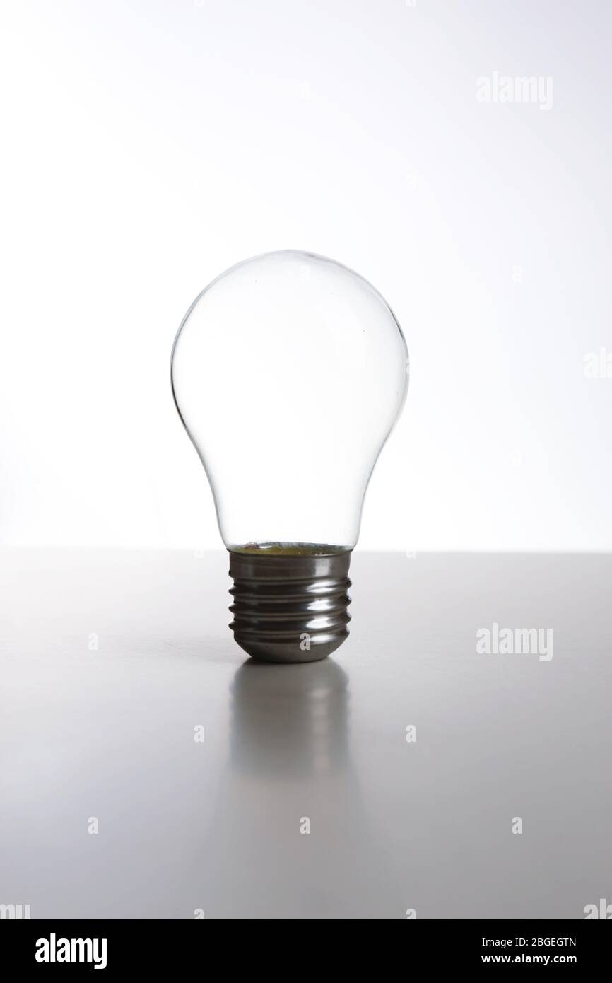 Light bulb, isolated on white Stock Photo - Alamy