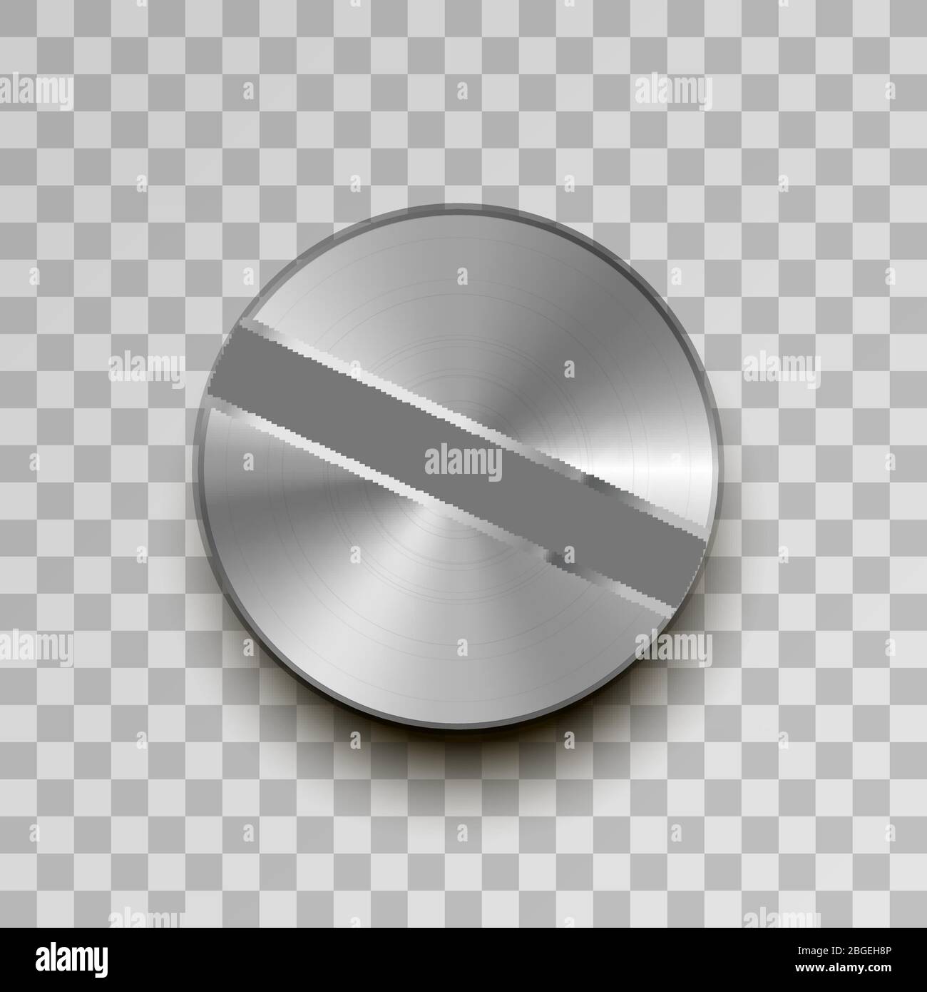 Realistic metal screw on transparent background Stock Vector Image ...