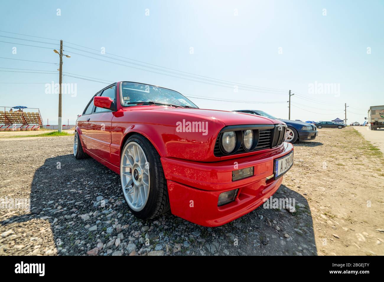 London, England - June, 1st 2014: Retro BMW M3 ( E30 ) sports car ...