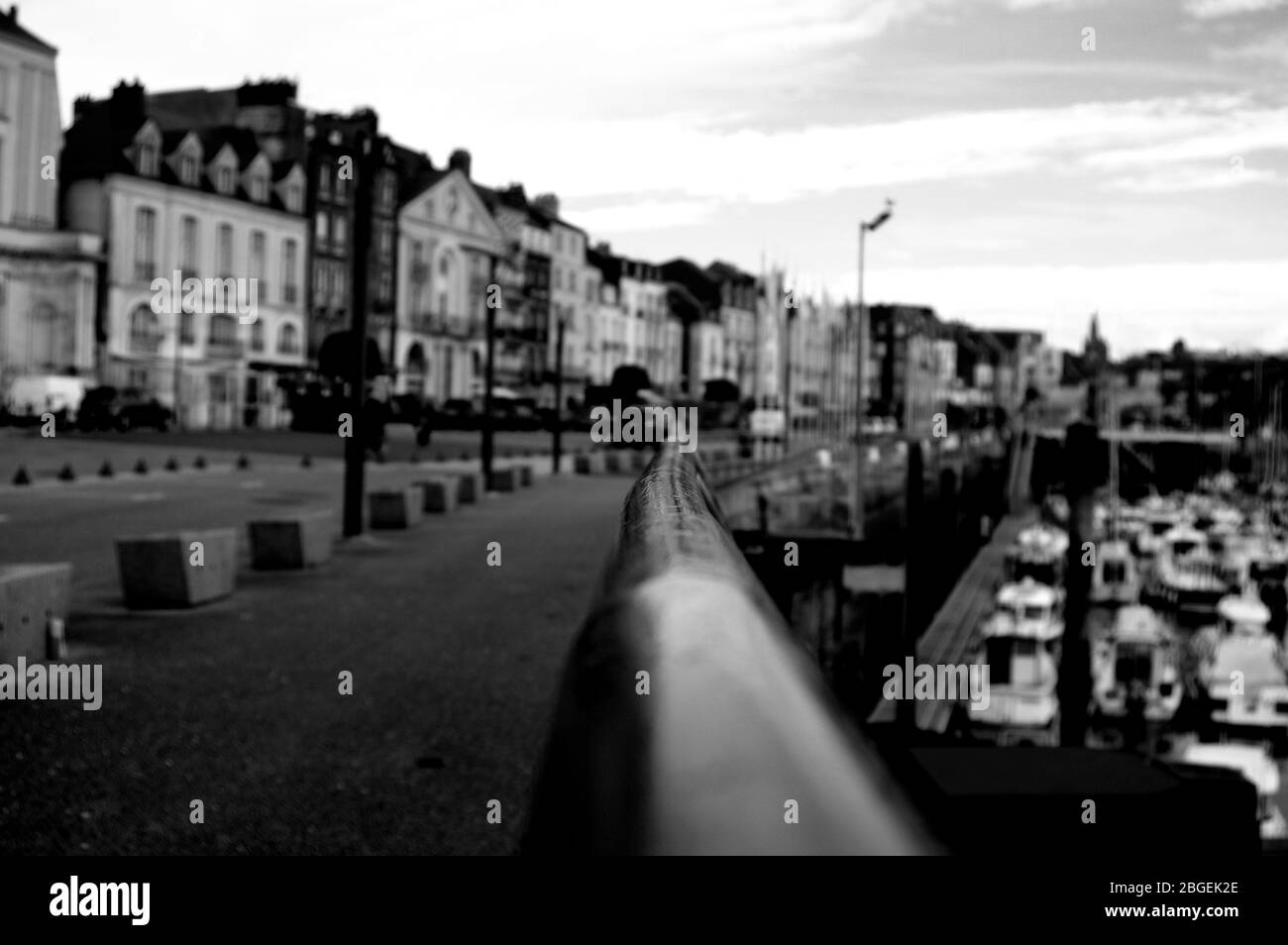 Stainless steel metal railings outdoor Stock Photo - Alamy