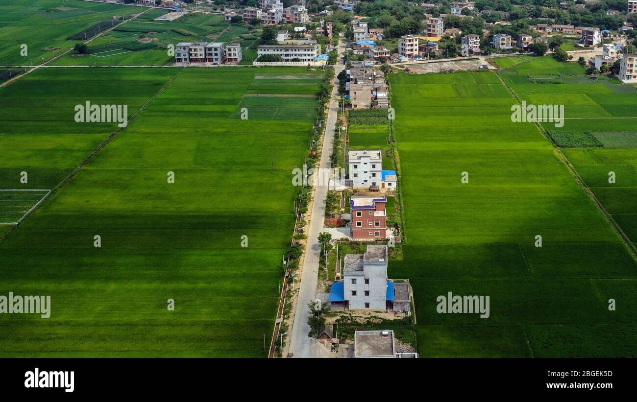 Hepu. 21st Apr, 2020. Aerial photo taken on April 21, 2020 shows the ...