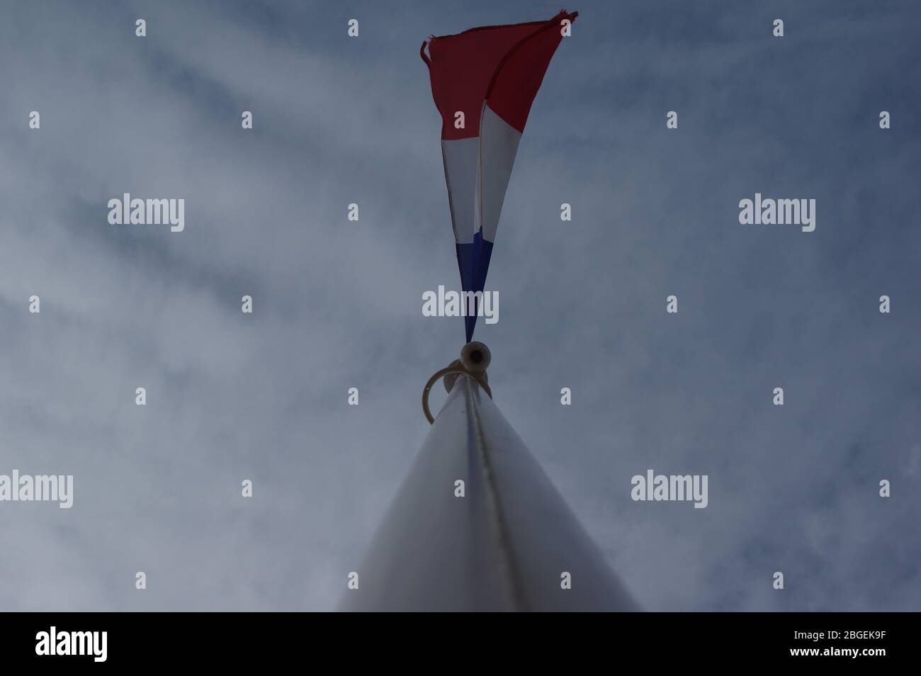 French flag waving in the wind Stock Photo - Alamy