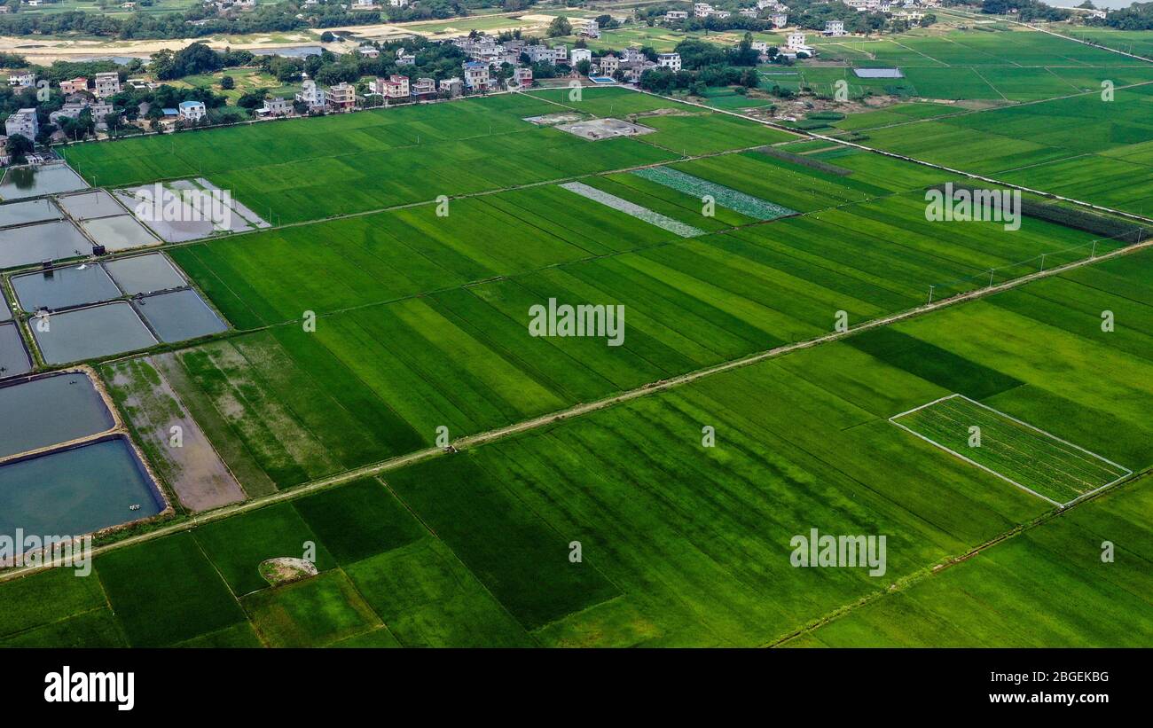Hepu. 21st Apr, 2020. Aerial photo taken on April 21, 2020 shows the ...